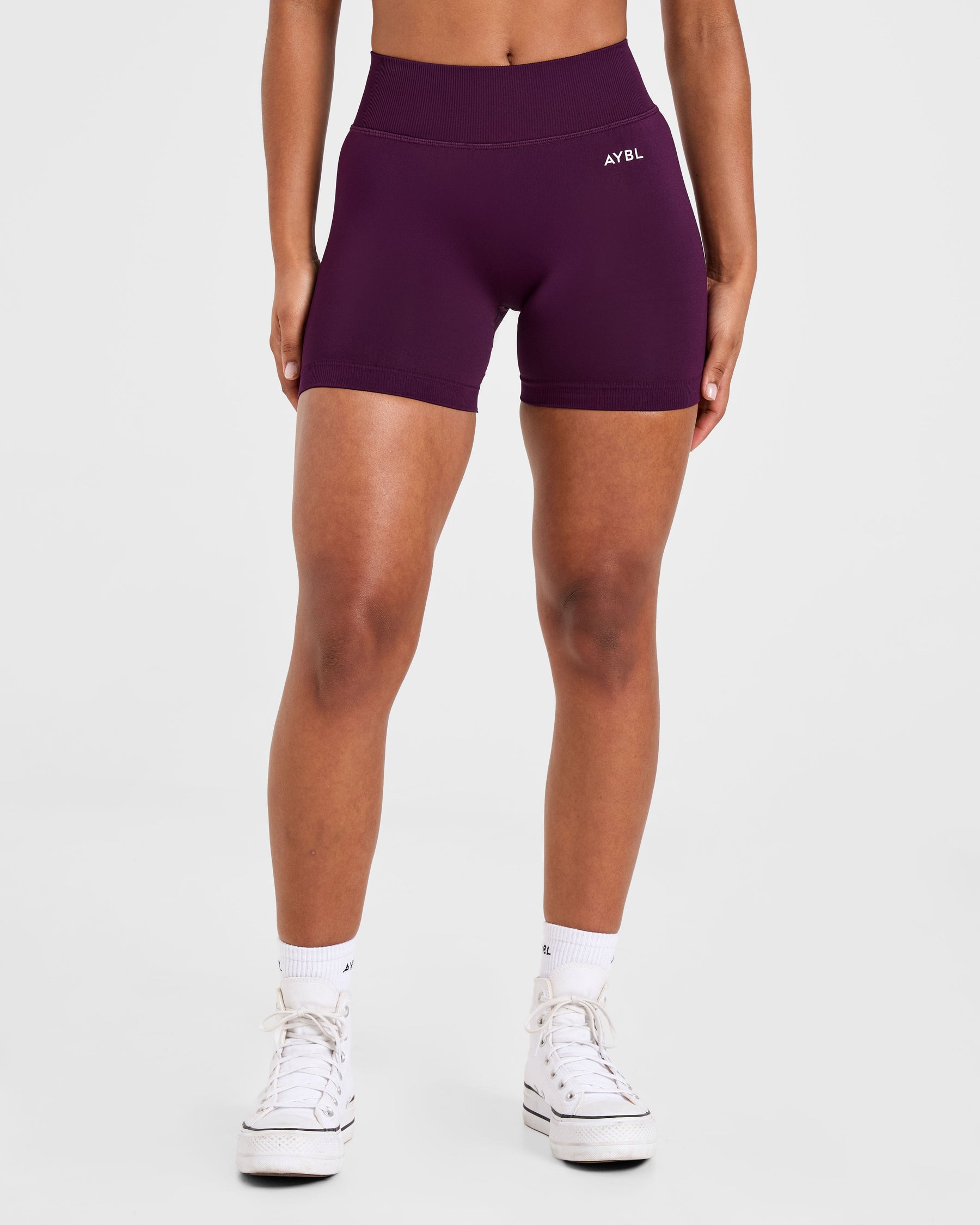 Short de gym pour femmes - taille haute et sans couture