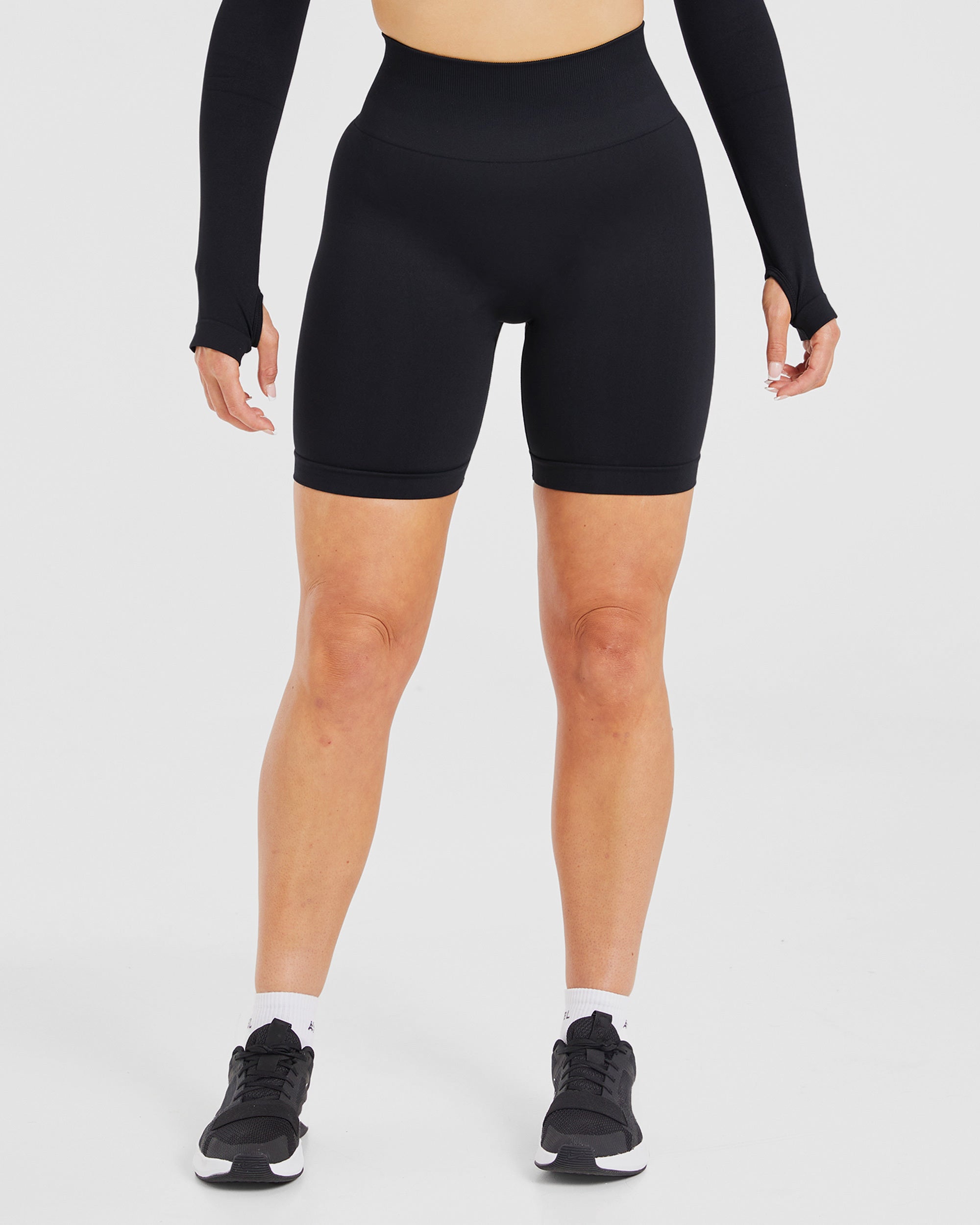 Short de gym pour femmes - taille haute et sans couture – Taggué ...